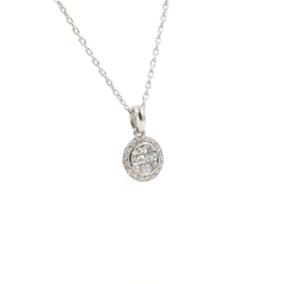 18KT Gold Small Diamond Pendant Necklace – Raphael Fine Jewelry